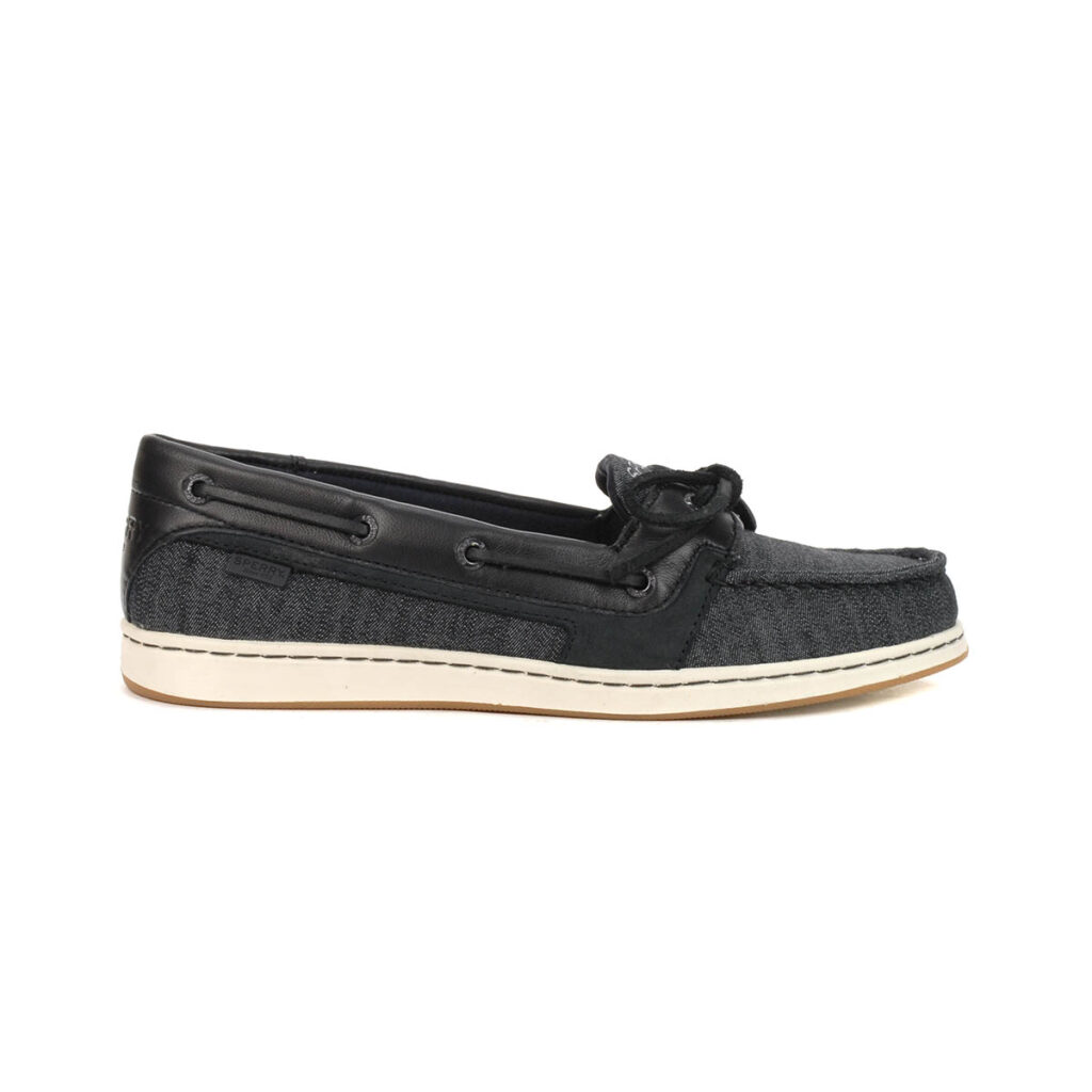 Sperry Women's Starfish Black Boat Shoes STS87333 - WOOKI.com
