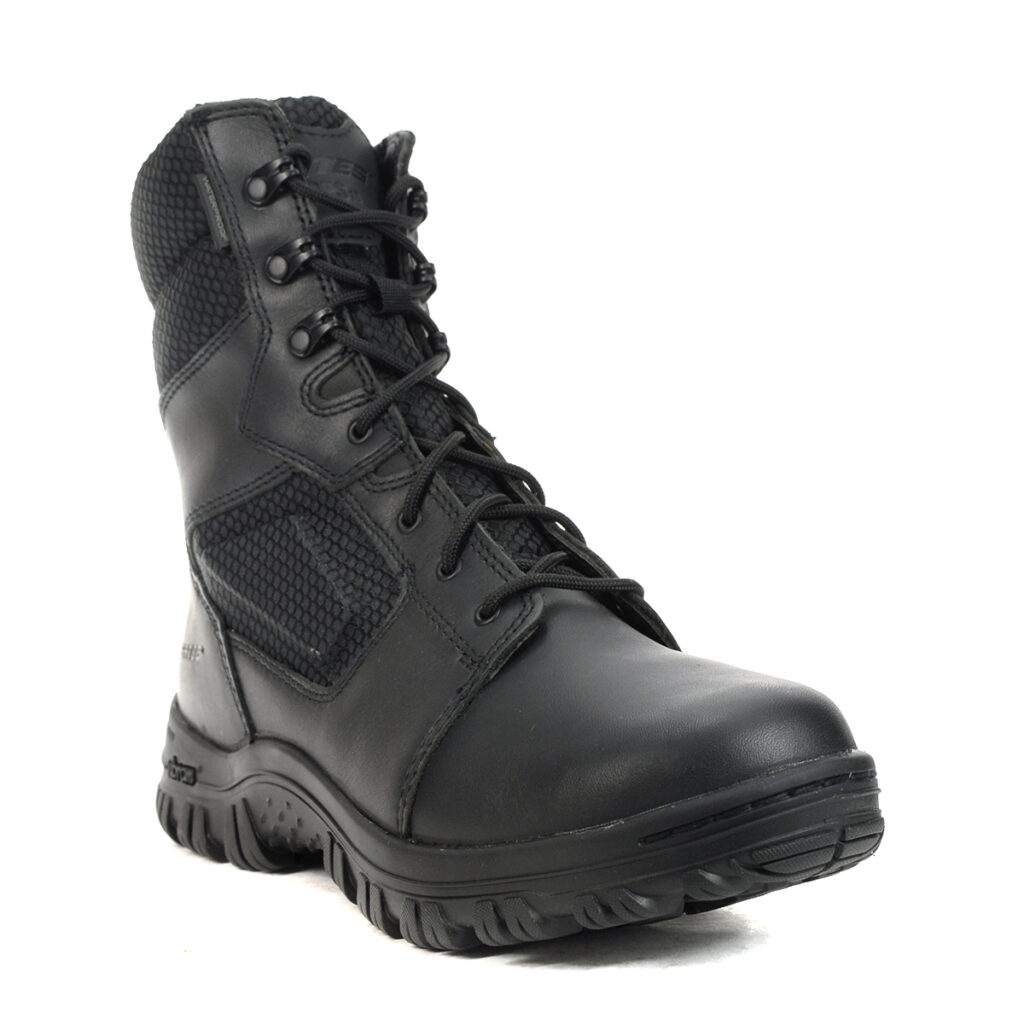 Bates Men's Maneuver Black Leather Waterproof Side Zip Tactical Boots ...