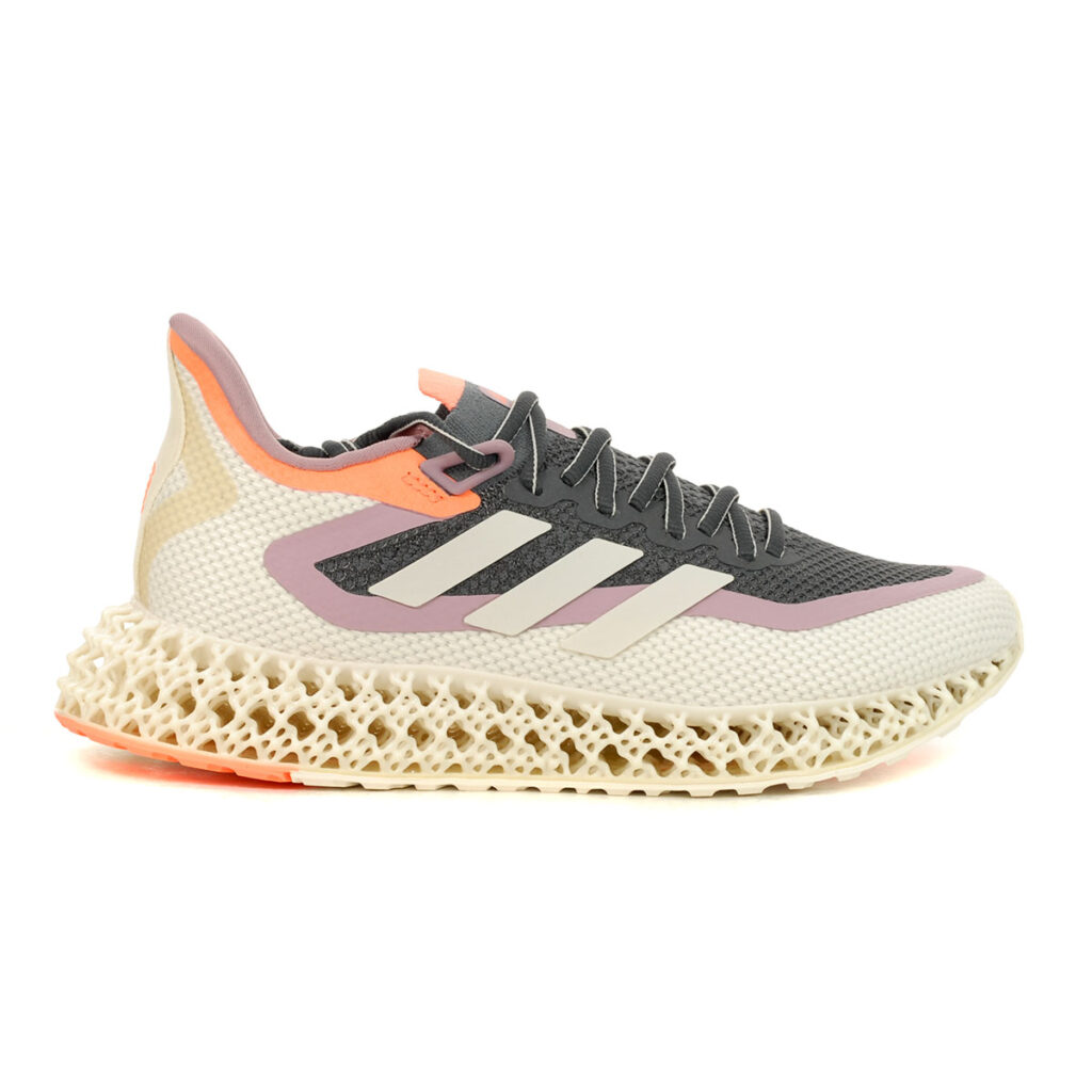 adidas Women's 4DFWD Grey Five/Zero Metallic/Beam Orange Running Shoes ...