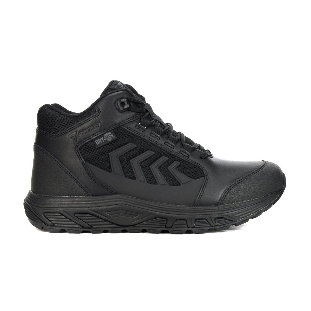 Bates Men's Rush Shield Black Mid Dryguard Tactical Shoes - WOOKI.com