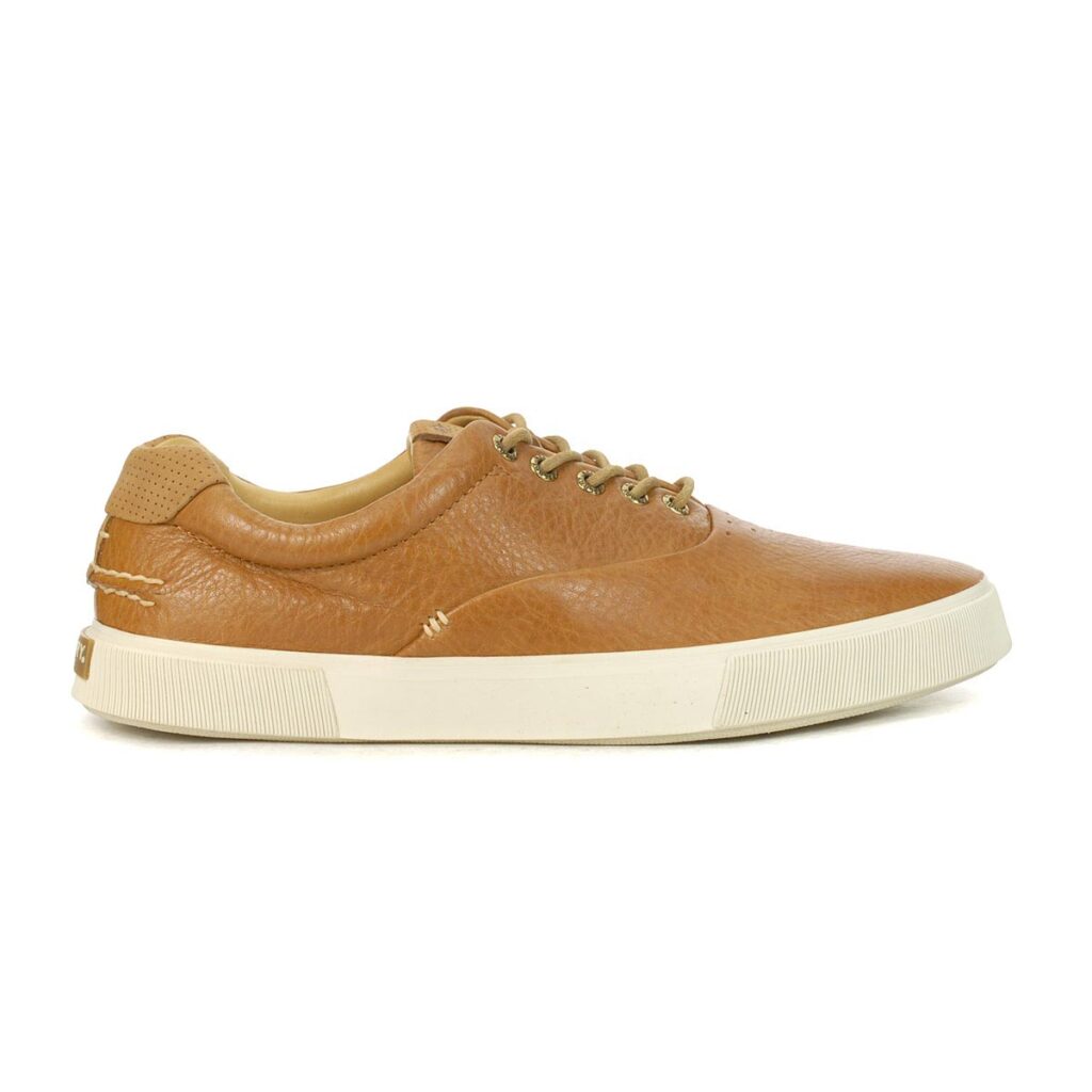 Sperry Men's Gold Cup Striper Plushwave CVO Tan Leather Sneakers ...