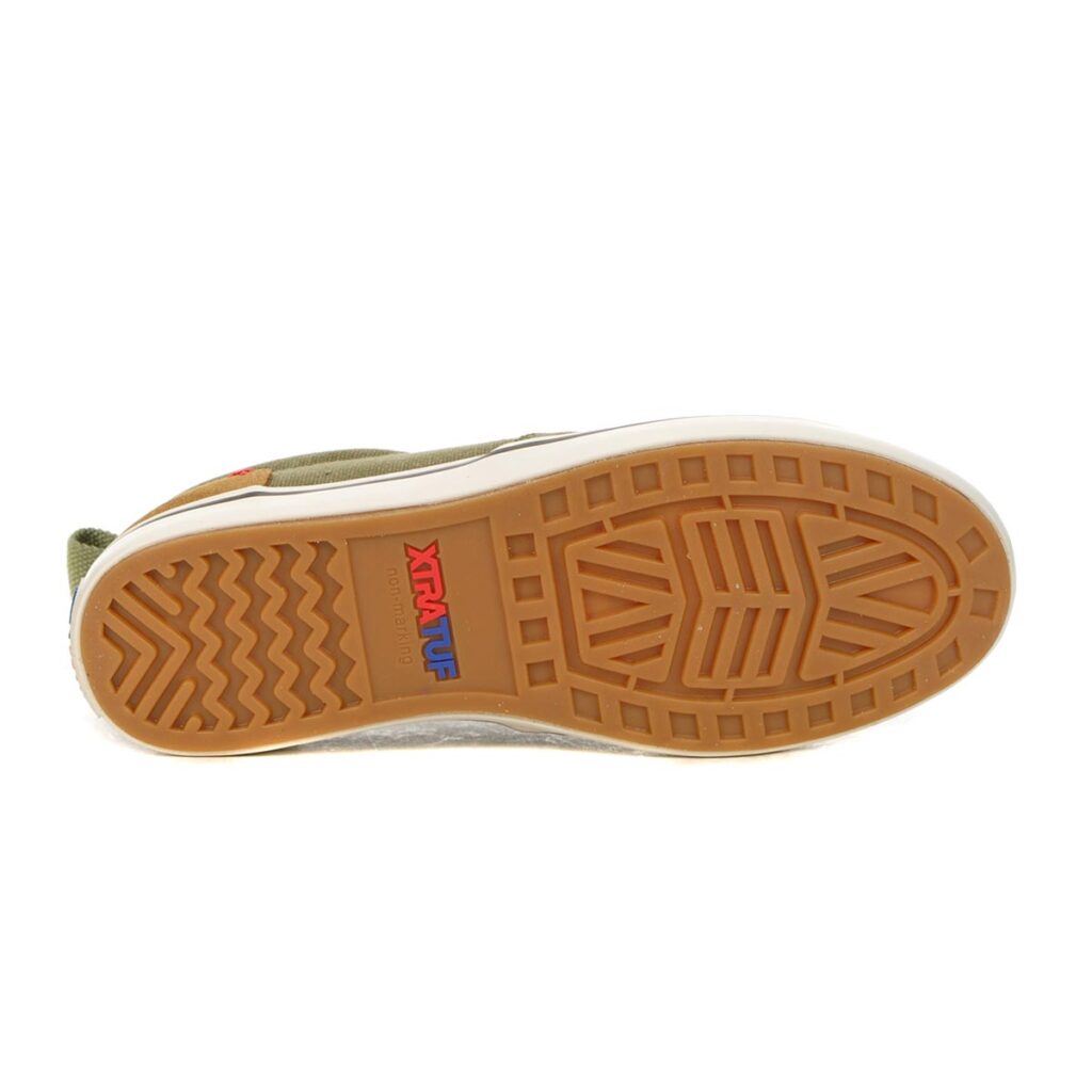 XTRATUF Men's Sharkbyte Olive Canvas Deck Shoes - WOOKI.COM