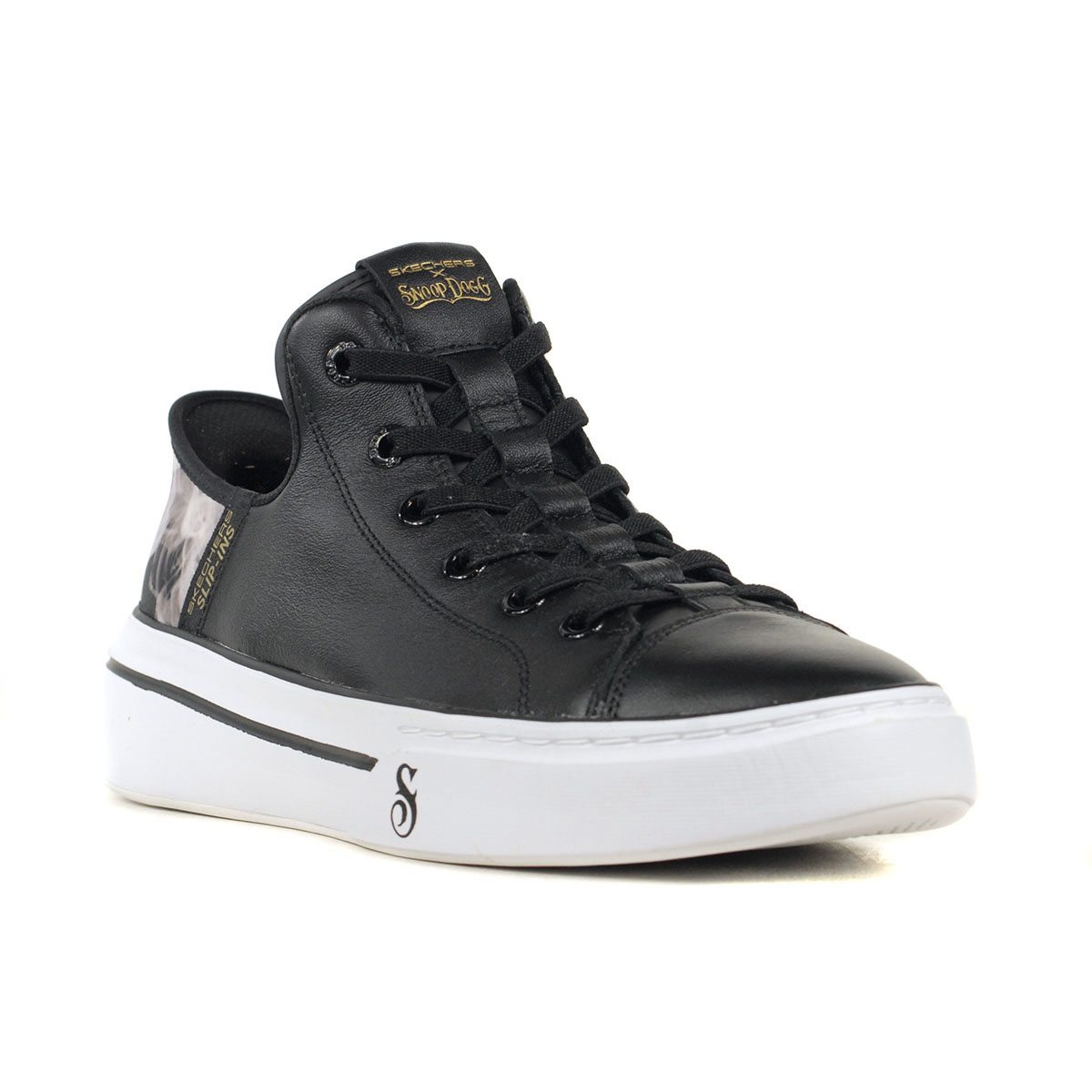 Skechers Men's Snoop One - OG Black/White Slip-Ins Sneakers 251016.BKW - WOOKI.com