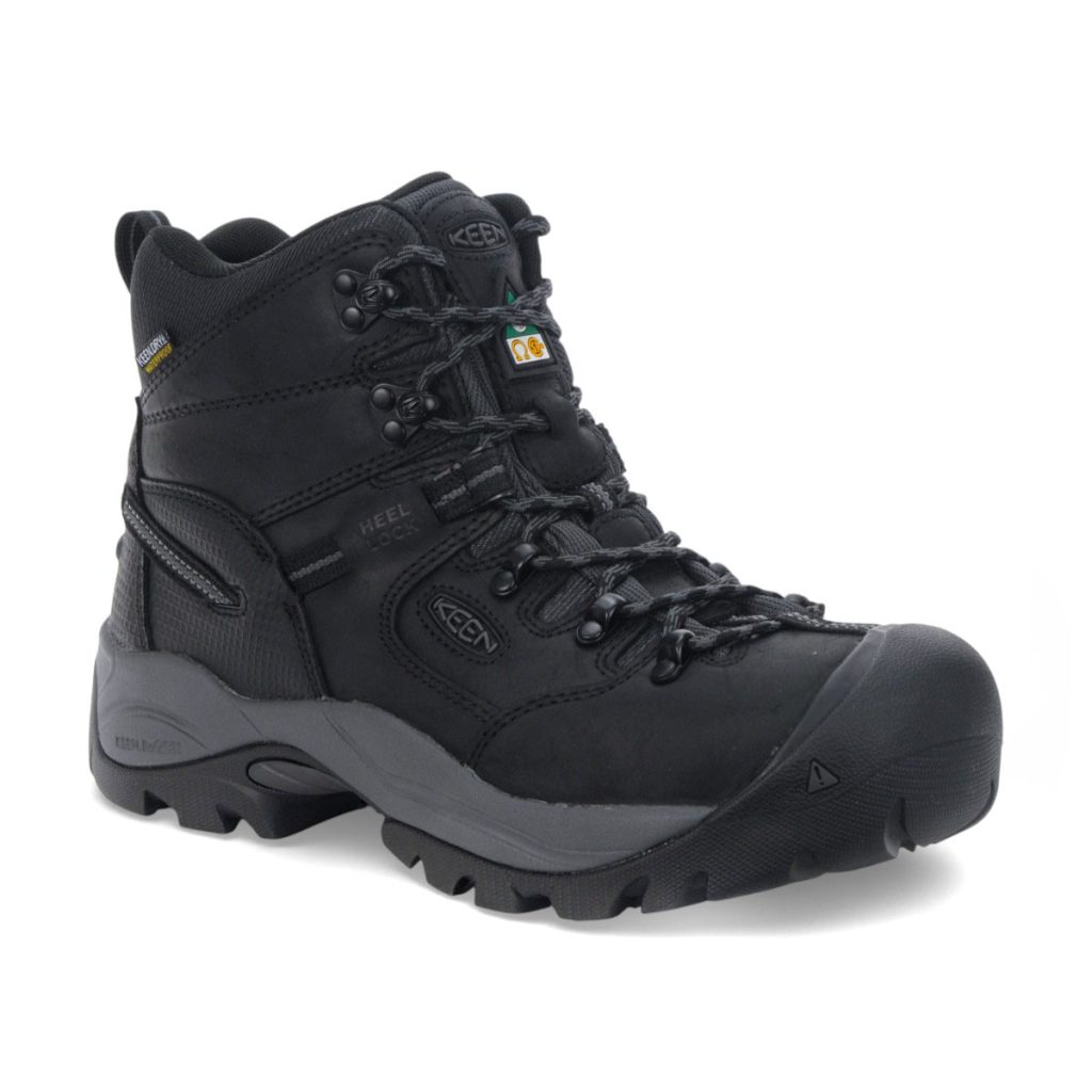 Keen Men's Pittsburgh Energy 6" CSA Black/Forged Iron CT WP Work Boots ...