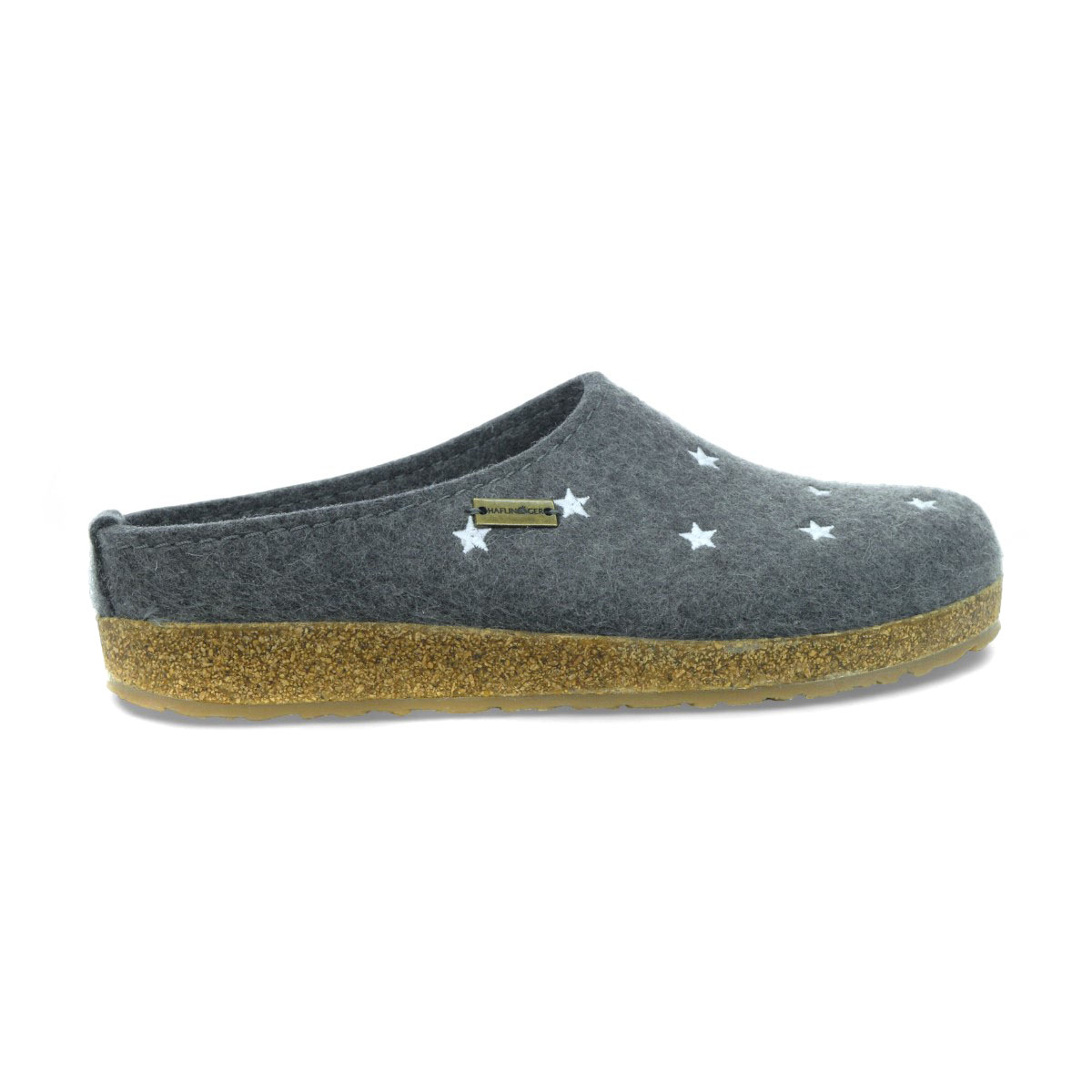 Haflinger Unisex Stelline Grey Slippers - WOOKI.com